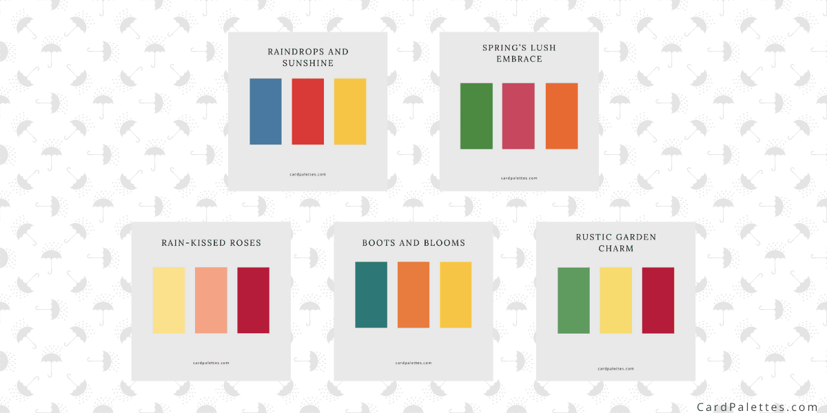 Rainy Day Color Inspiration: Fresh Spring Palettes for Cardmakers ...