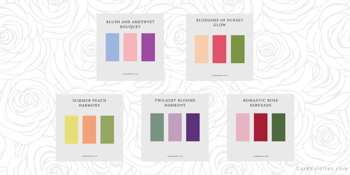 Floral Summer Card Designs: Timeless Color Palettes Inspired by Nature ...